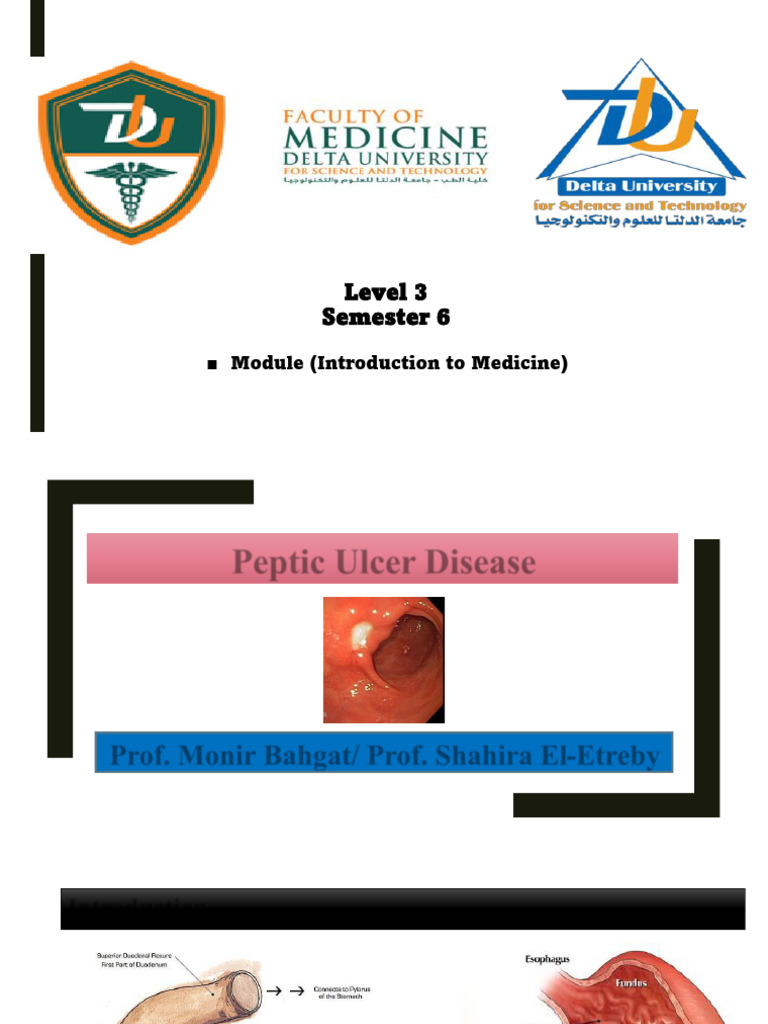Peptic Ulcer Disease Overview and Management | PDF | Medical ...