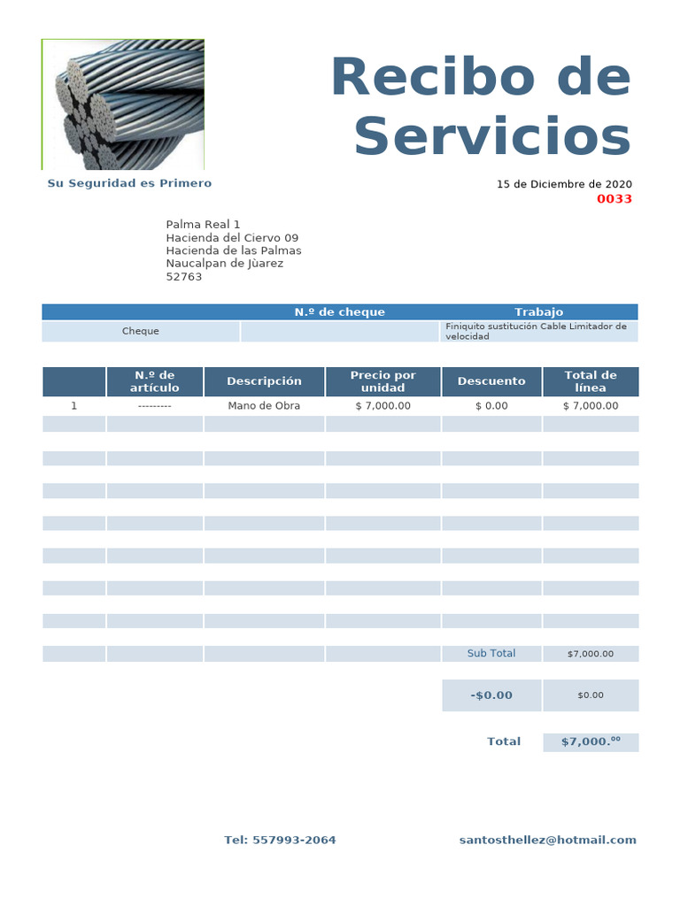 Recibo de Servicios | PDF