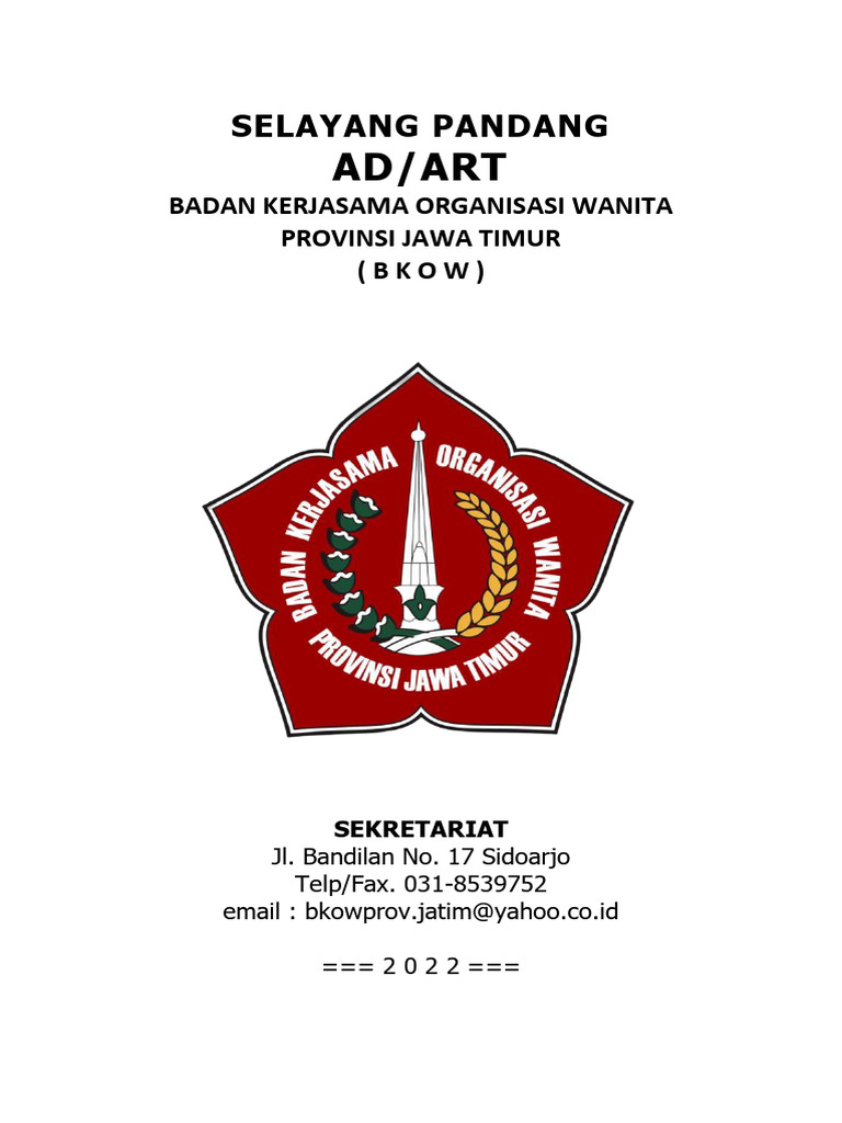 Bkow Selayang Pandang Ad-Art 2022 New | PDF