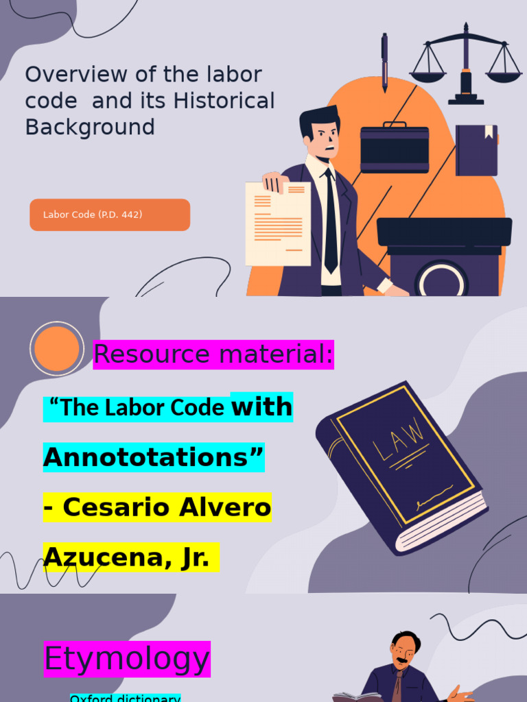 Overview and History of The Labor Code | PDF | Labour Law | Employment