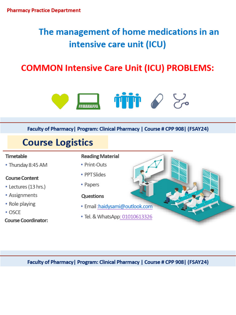Lect 5 Critical Care - Delta | PDF | Opioid | Intensive Care Unit