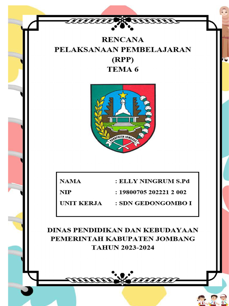 6. RPP Kelas VI Tema 6 - semester 2 | PDF