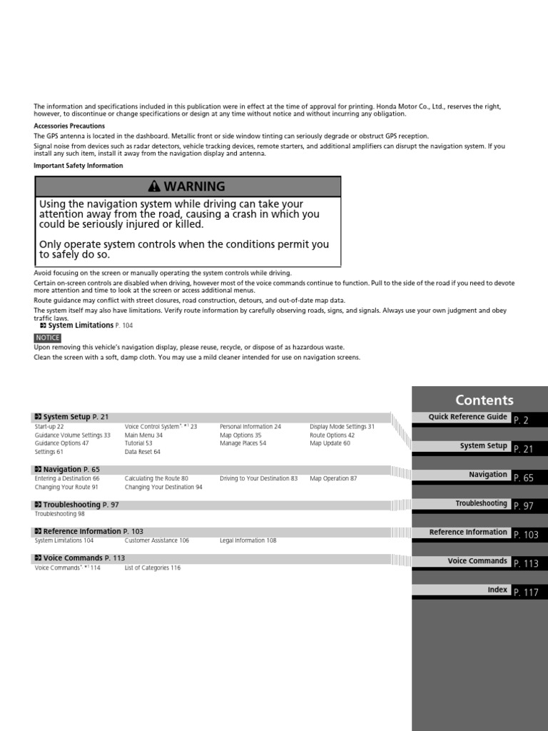 323N08000 Web Compressed | PDF | Touchscreen | Navigation