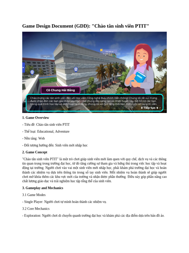 GDD_Chào tân SV_PTIT | PDF