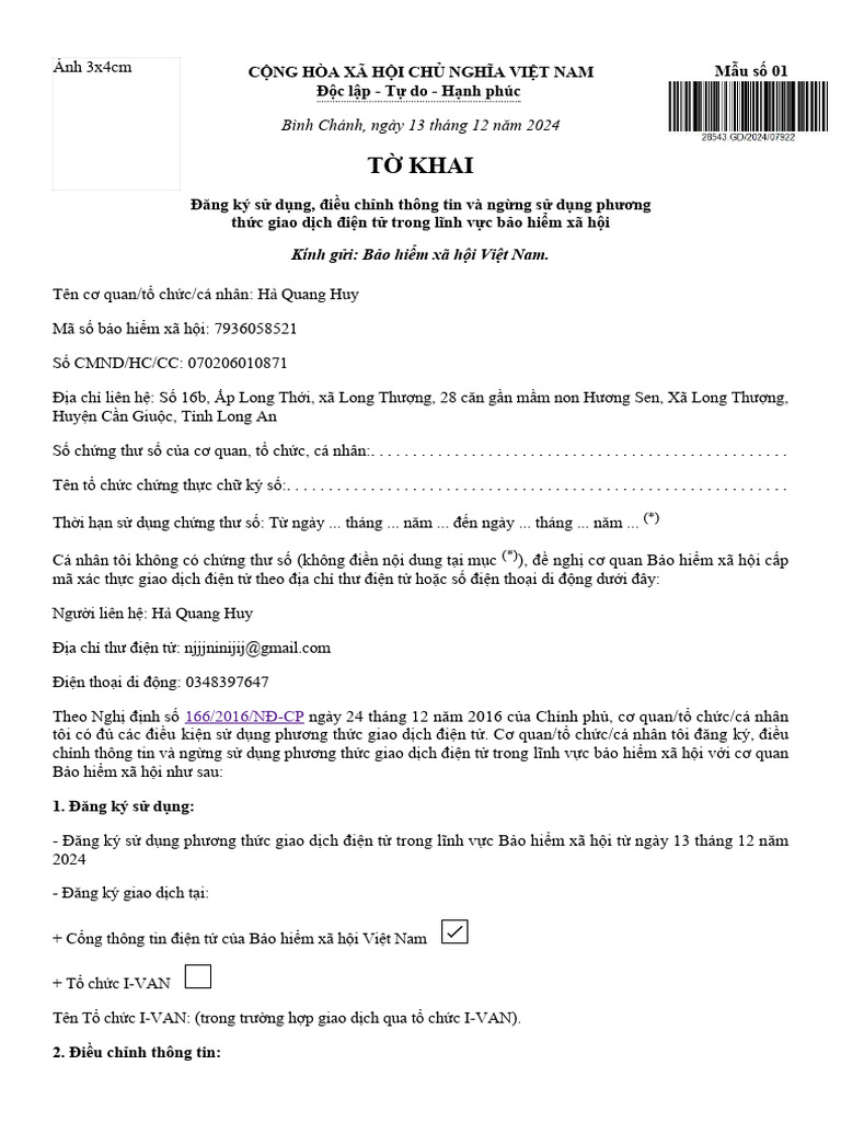 T Khai: Hà Quang Huy | PDF