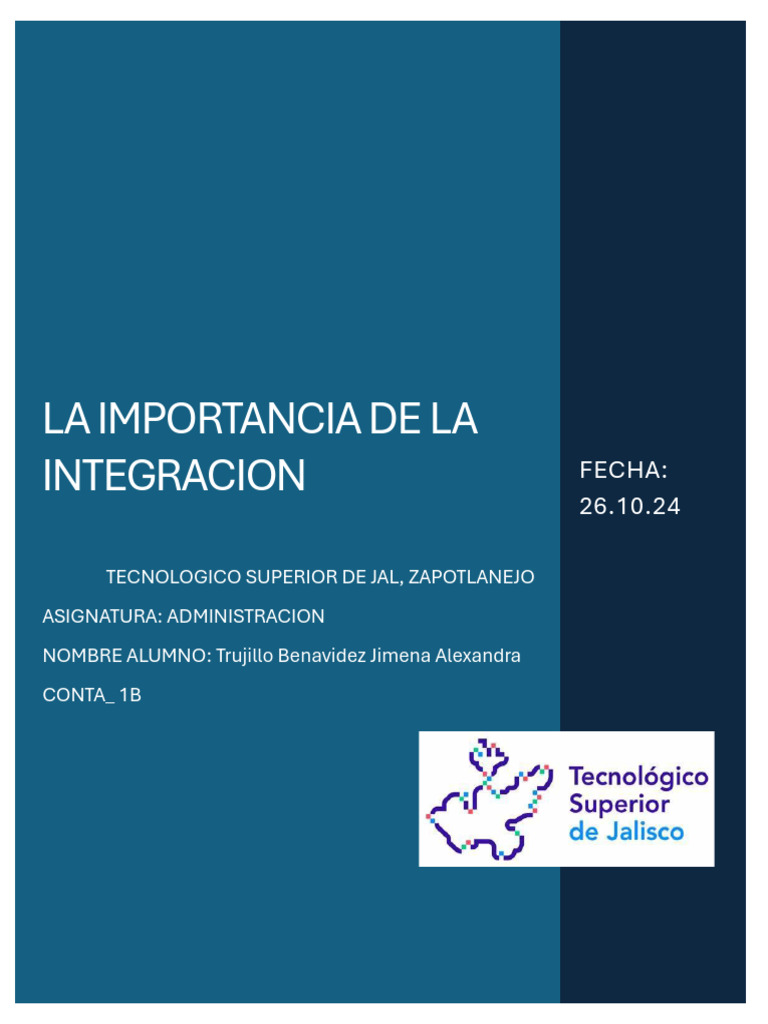 Importancia de La Intg_Trujillo Benavidez J. Alexandra-1 | PDF | Software | Tecnologías de la ...