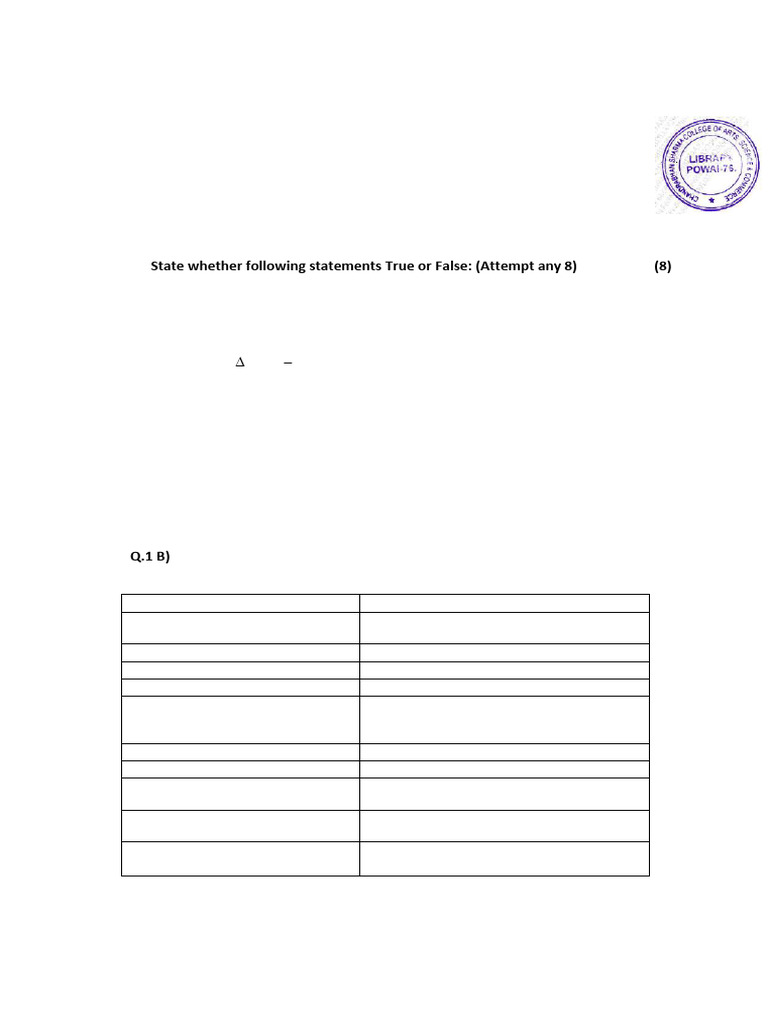 Tybms Sem - Vi (Apr 2023) | PDF | Mathematical Relations | Applied Mathematics
