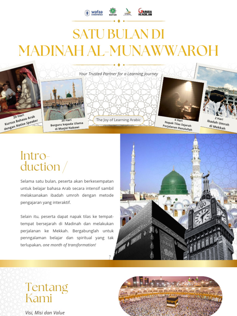 Program Bahasa Arab Intensif 1 Bulan Di Madinah | PDF