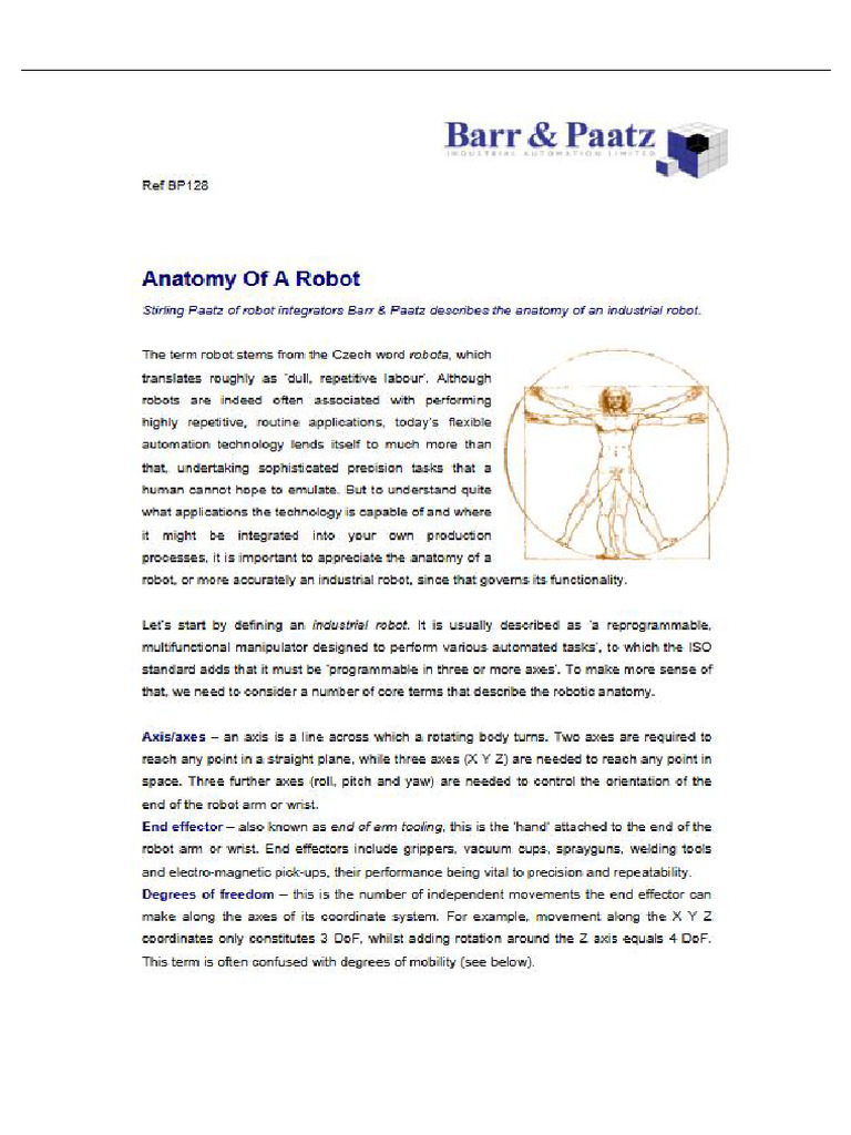 D-Robot Anatomy | PDF