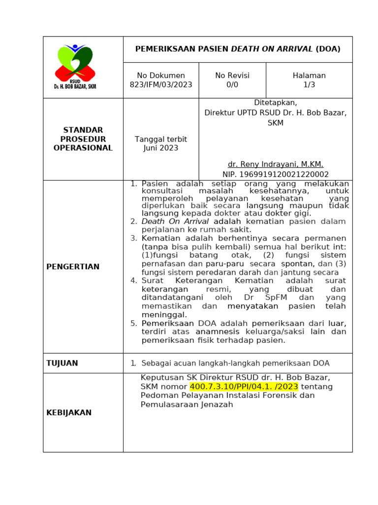 Sop Doa | PDF