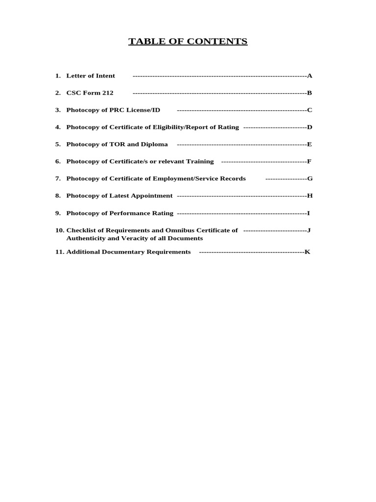 TABLE OF CONTENTS (1) | PDF