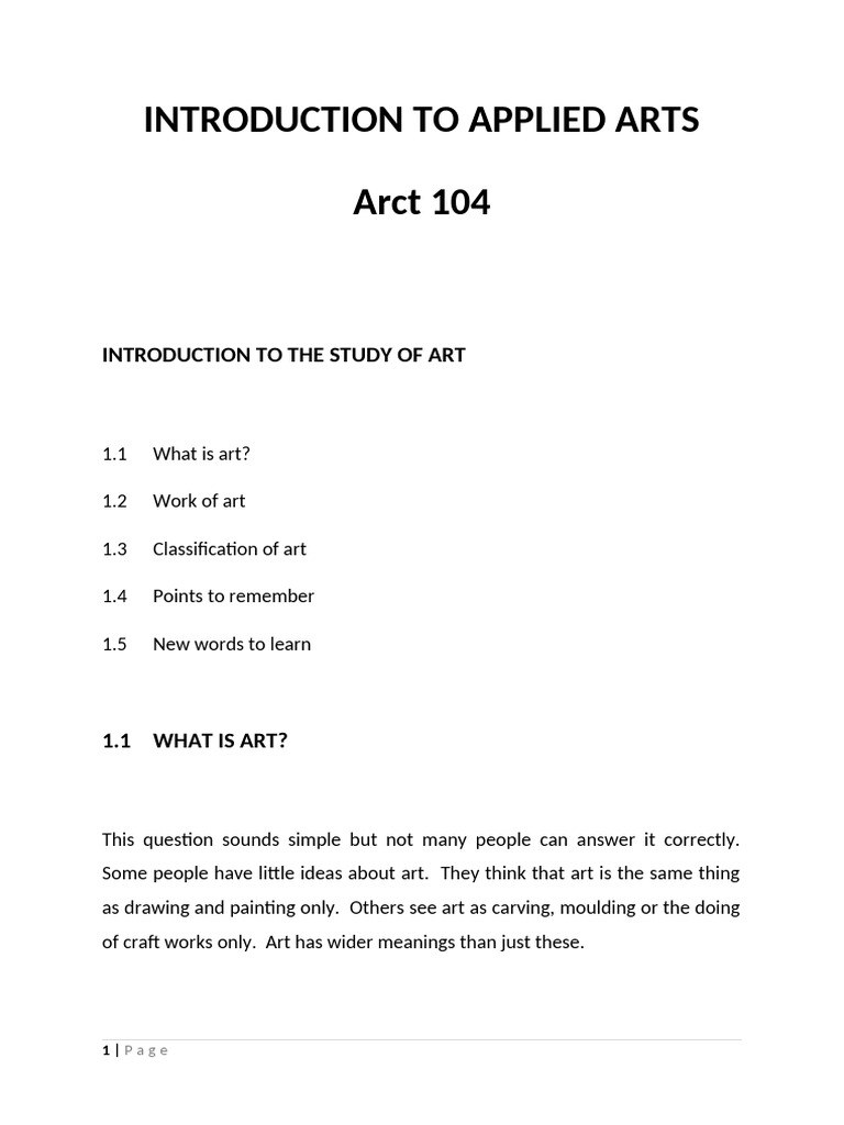Understanding Applied Arts Concepts | PDF | Shape | Fine Art