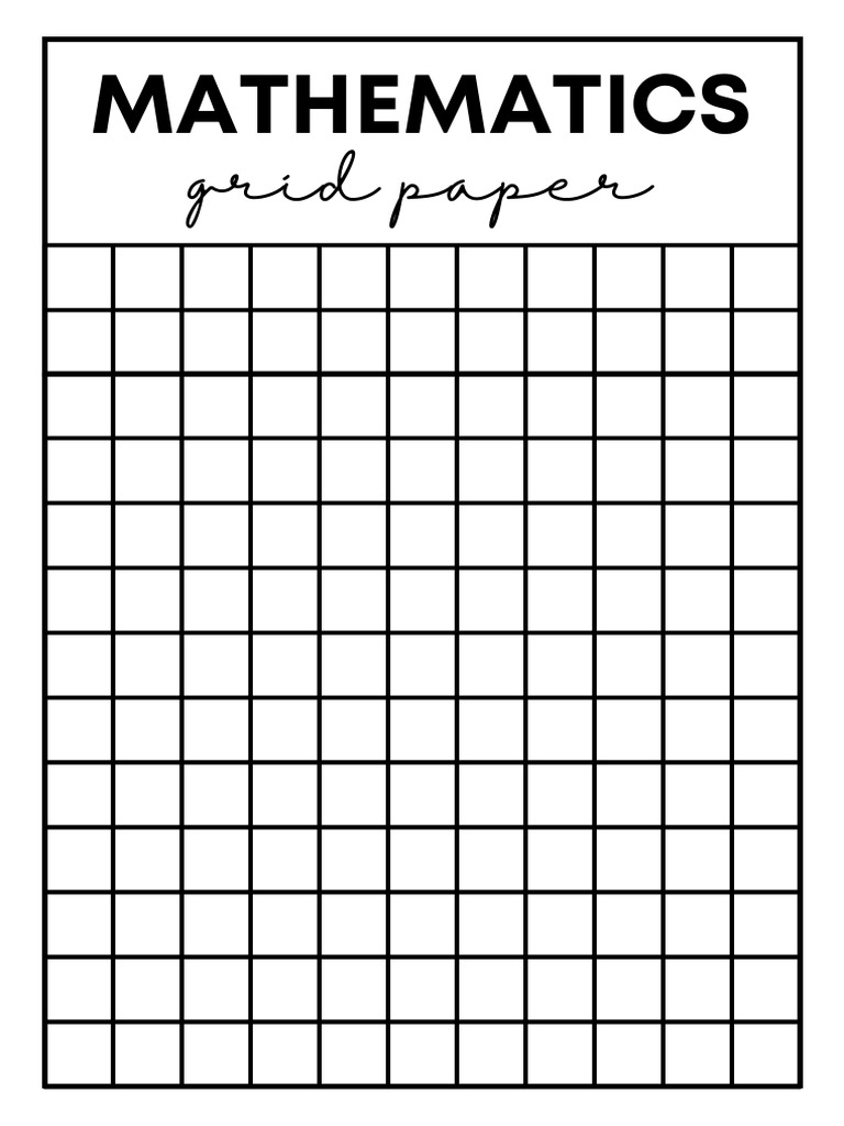 Mathematics Grid Paper - Jaring-Jaring Kubus | PDF