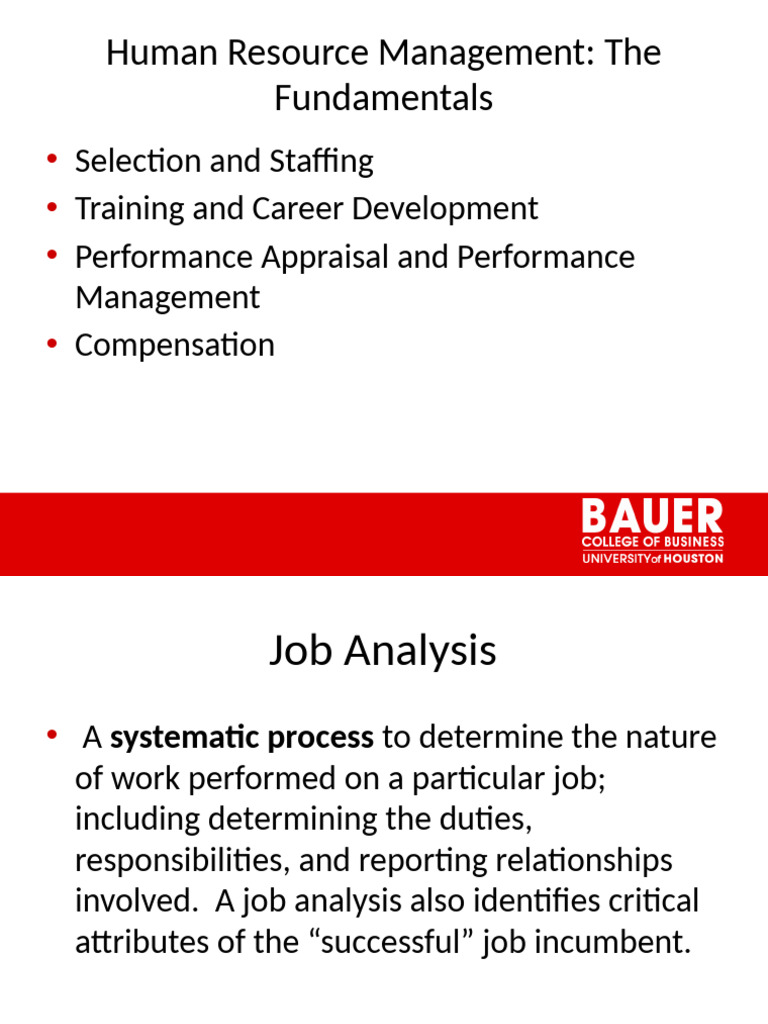 HRM Job Analysis | PDF