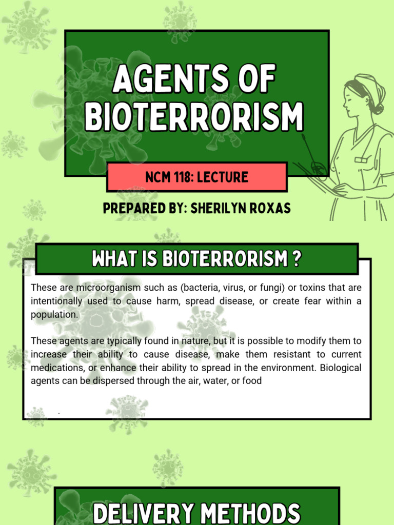 Bioterrorism Agents and Delivery Methods | PDF | Bioterrorism | Infection