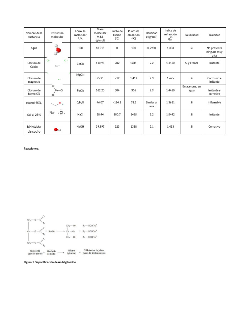 Machote Saponificacion | PDF