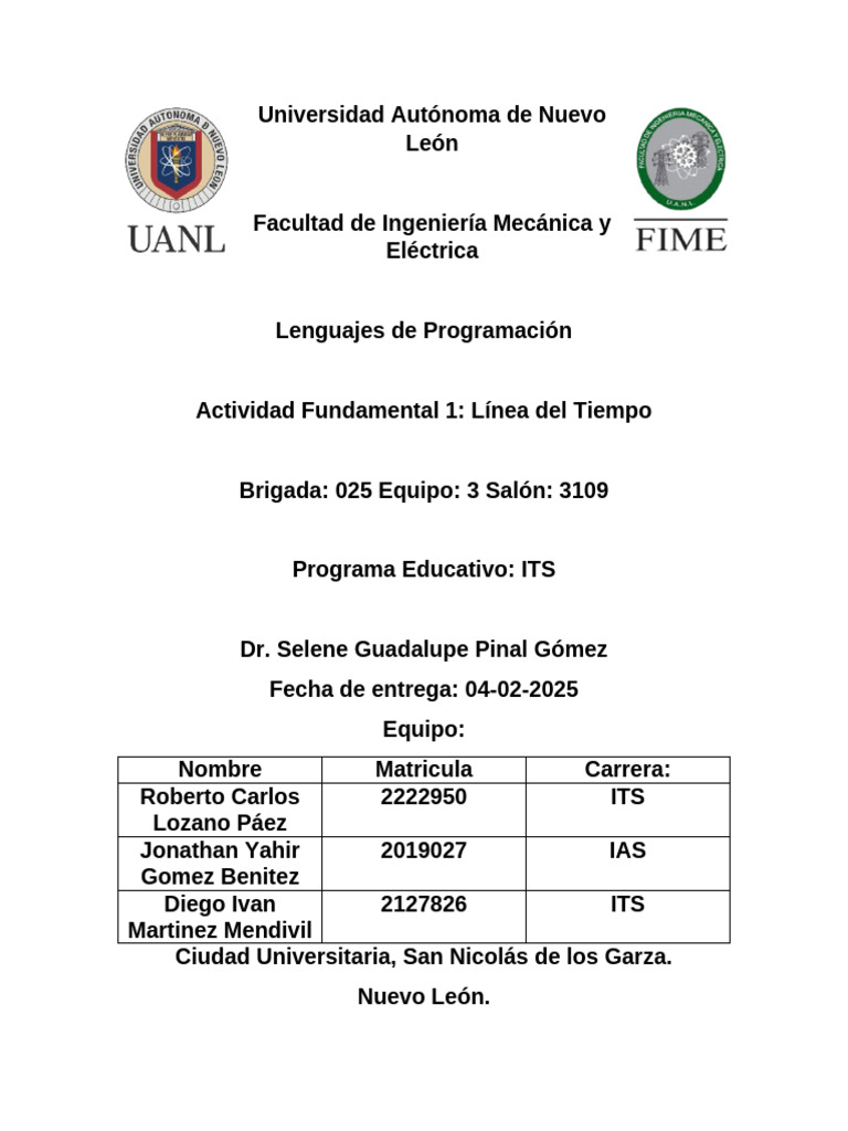 Evolución de Lenguajes de Programación | PDF | Lenguaje de programación ...