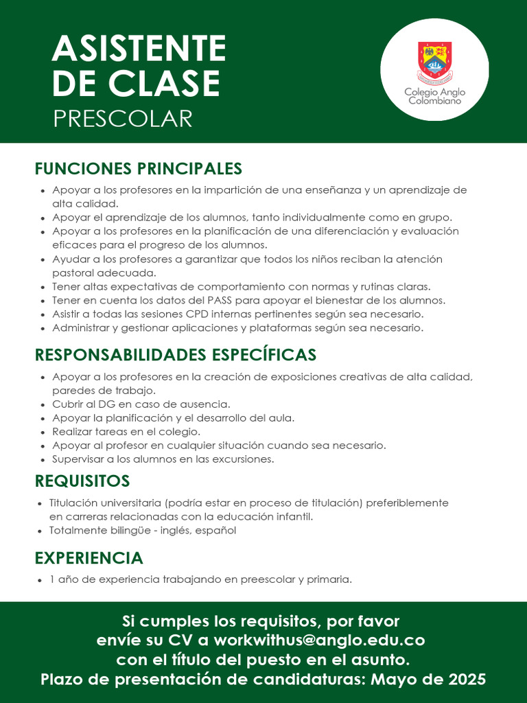 Asistente_preescolar | PDF