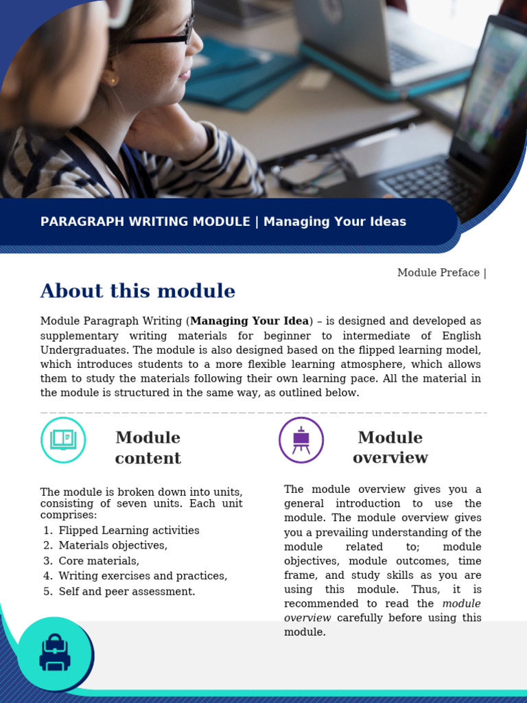 Paragraph Writing Module for Beginners | PDF | Learning | Distance ...