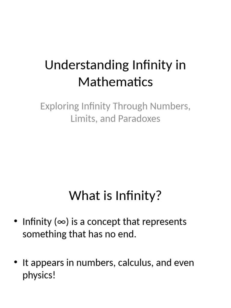 Infinity Presentation Updated | PDF