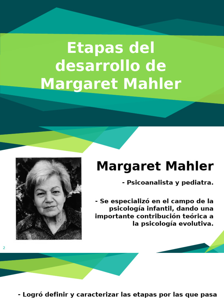 1.3 Etapas Del Desarrollo de Margaret Mahler | PDF | Sicología | Ciencias del comportamiento