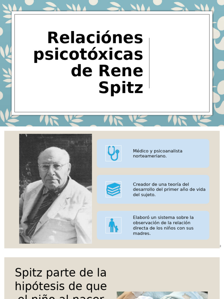 1.5 Relaciones Psicotóxicas de Rene Spitz | PDF | Conceptos psicologicos | Ciencias del ...