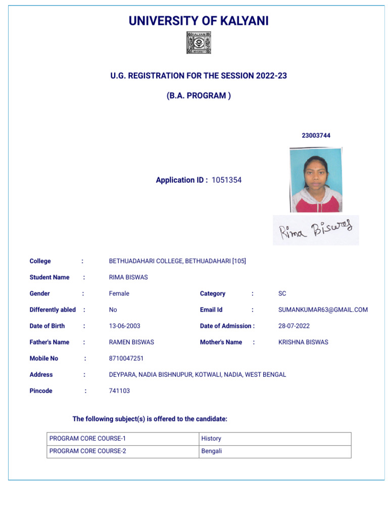 Ku Registration Portal | PDF