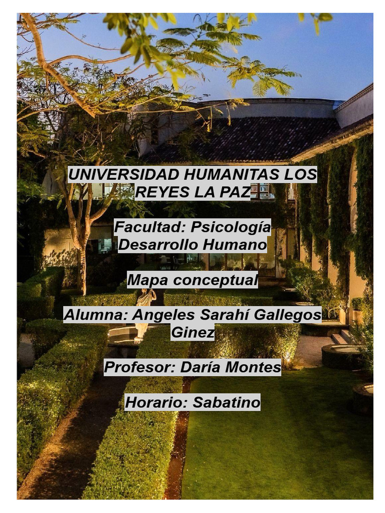 Mapa Conceptual Psicología Humanitas | PDF