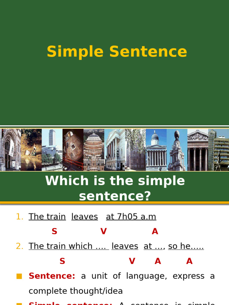 Lecture 9 +10 - Simple Sentences | PDF | Question | Clause