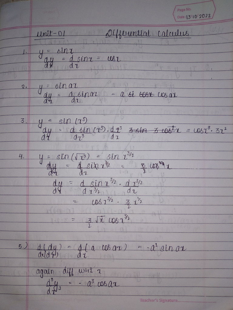 1 DifferentialCalculus | PDF