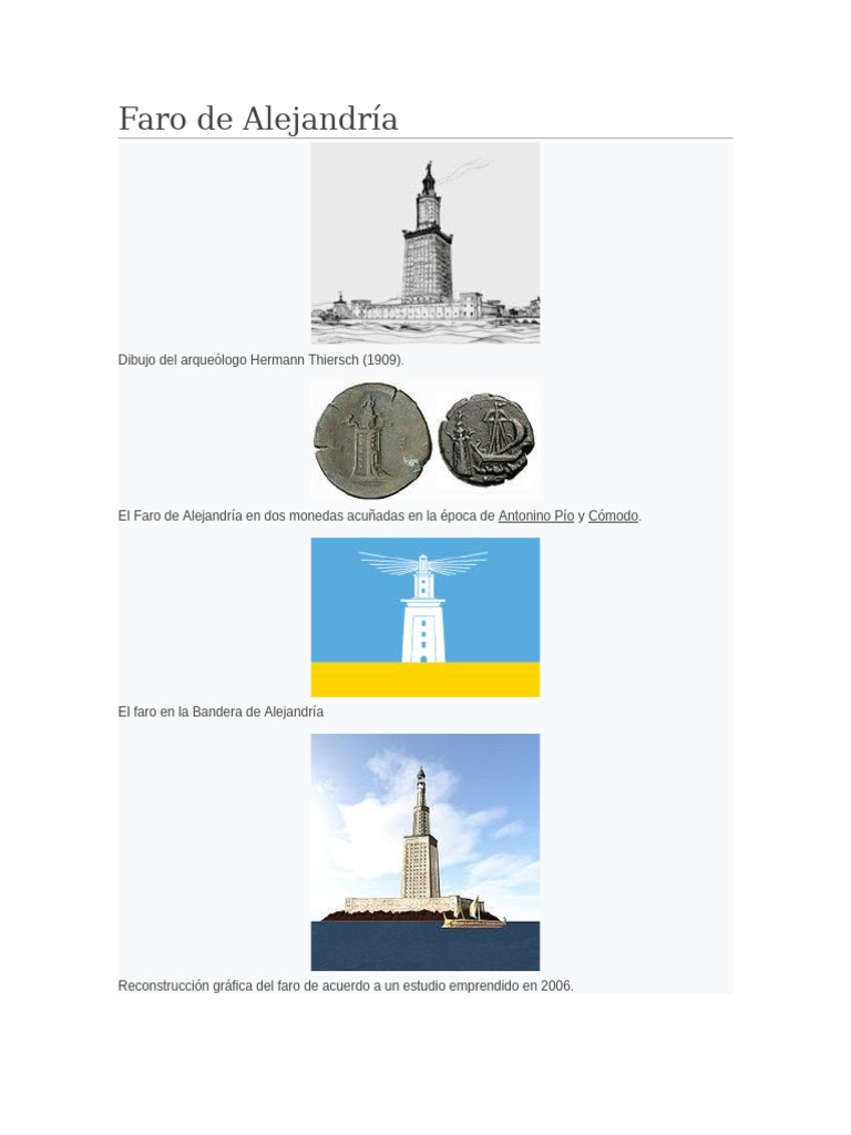 Faro de Alejandría: Historia y Legado | PDF