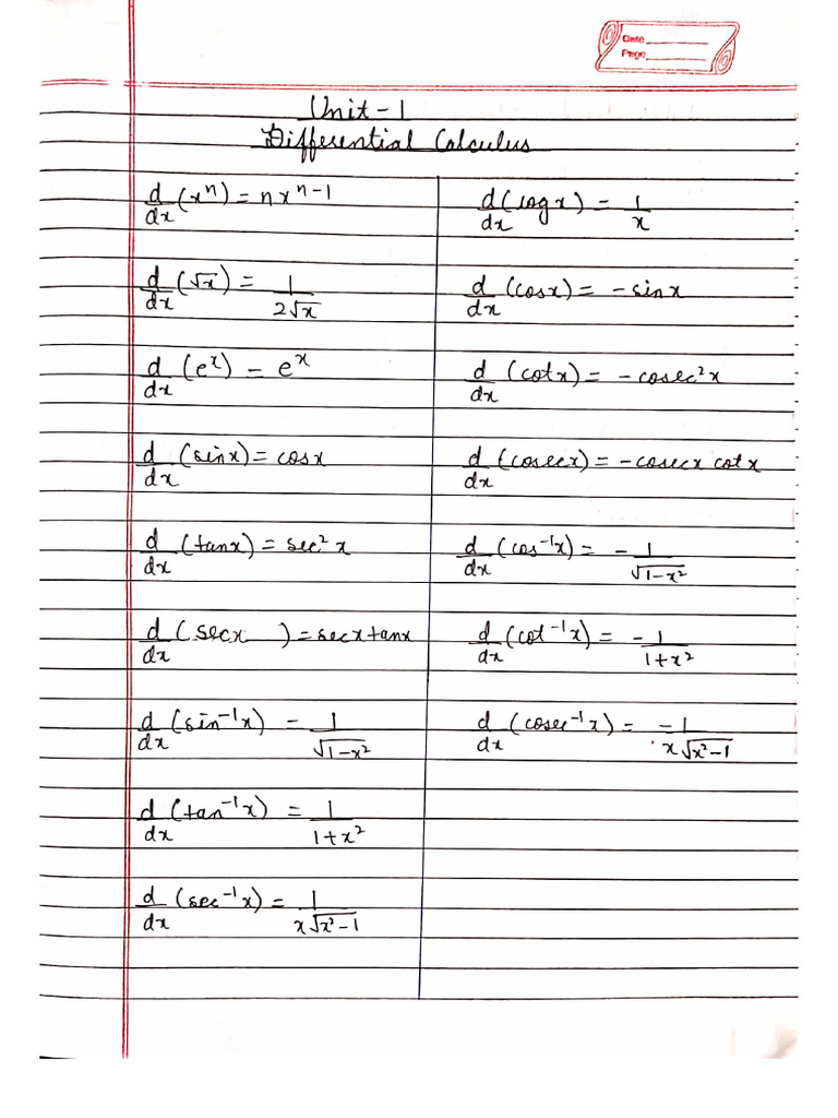 Mathematics Notes | PDF
