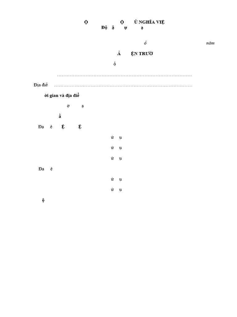 Mau Bien Ban Hien Truong | PDF