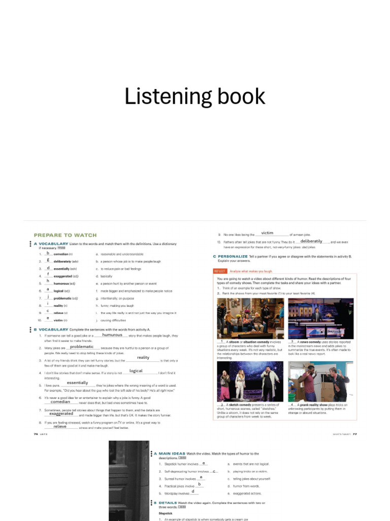 Humorous Listening Book Insights | PDF