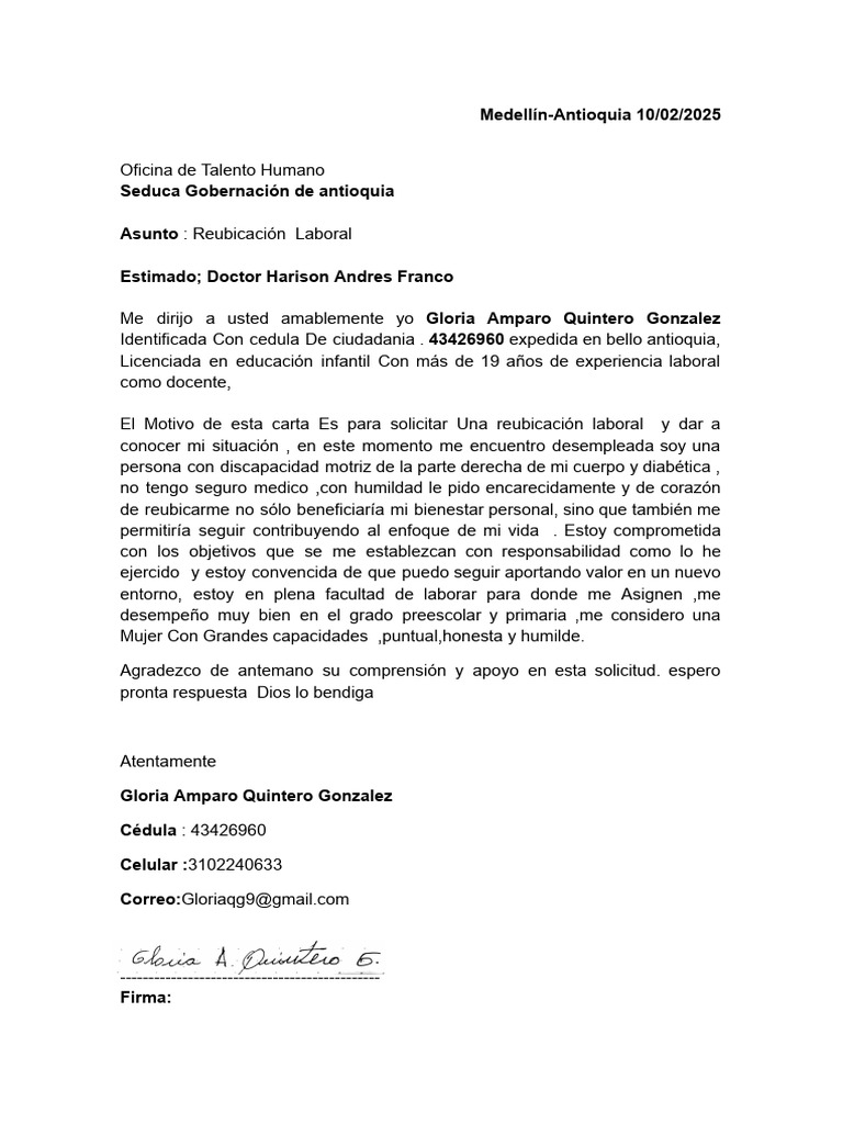 Solicitud Reintegro | PDF