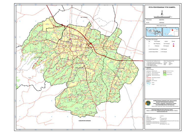 1 Peta Penyebaran Titik Sampel - Kota Serang | PDF