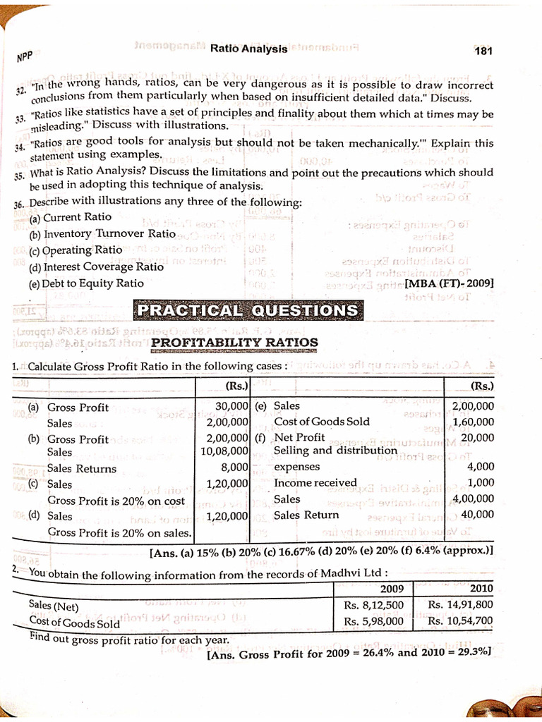 Ratios (Practical Questions) | PDF