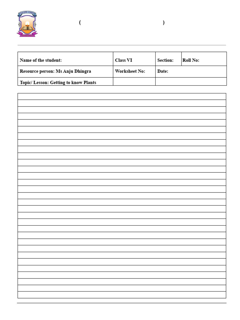 Getting To Know Plants Answer Key | PDF | Leaf | Plants