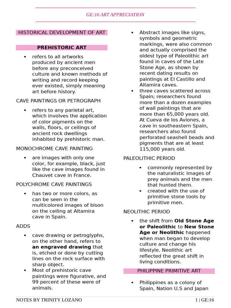 Art App Midterm Reviewer | PDF