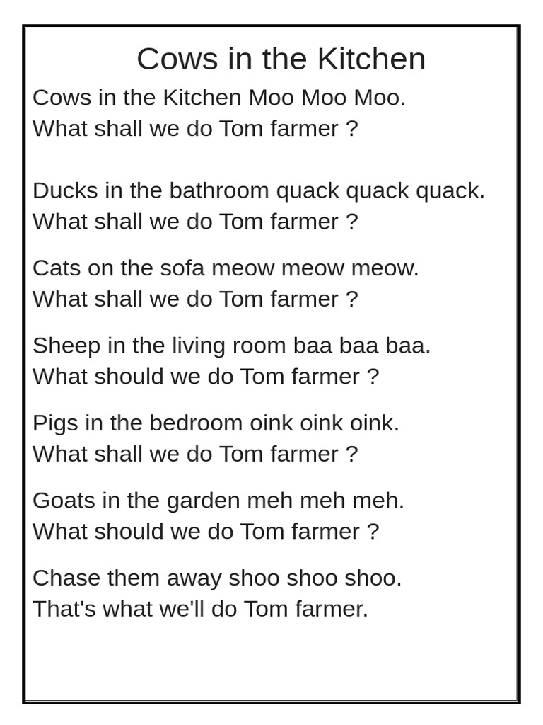 Cows in The Kitchen | PDF