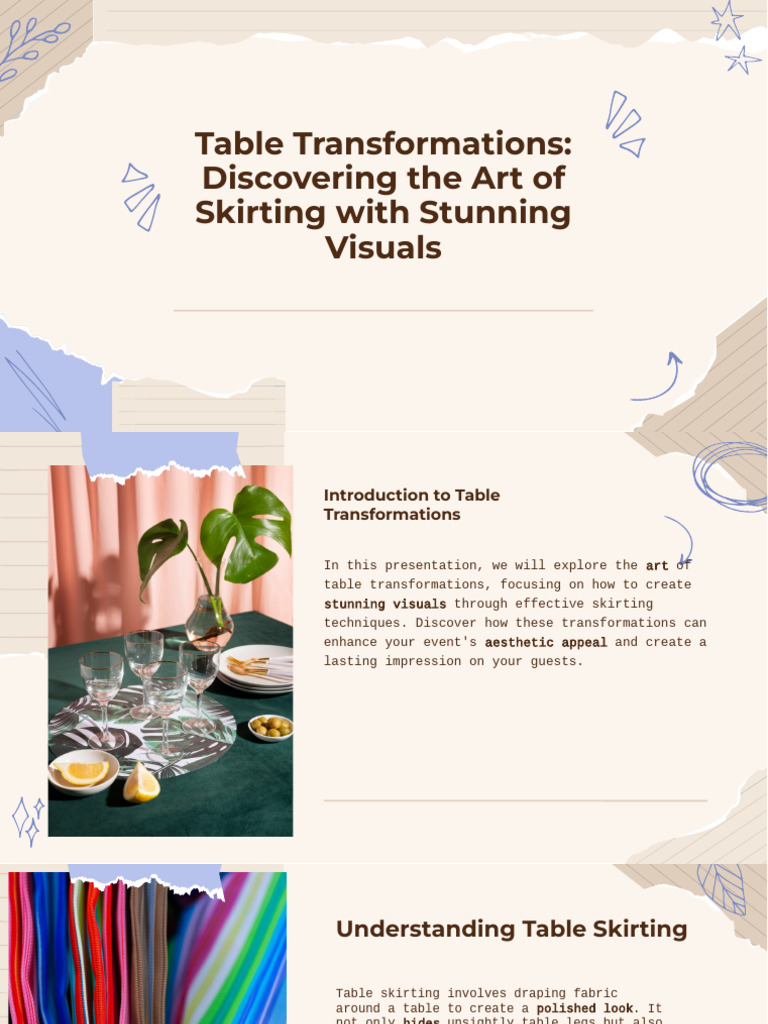 Slidesgo Table Transformations Discovering The Art of Skirting With Stunning Visuals ...