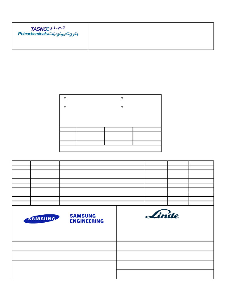 Tasnee Ethylene Project Fitting Instructions | PDF