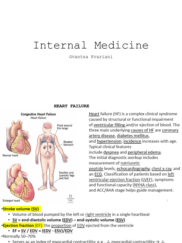 Heart Failure-Types of Edema | PDF | Heart Failure | Ejection Fraction