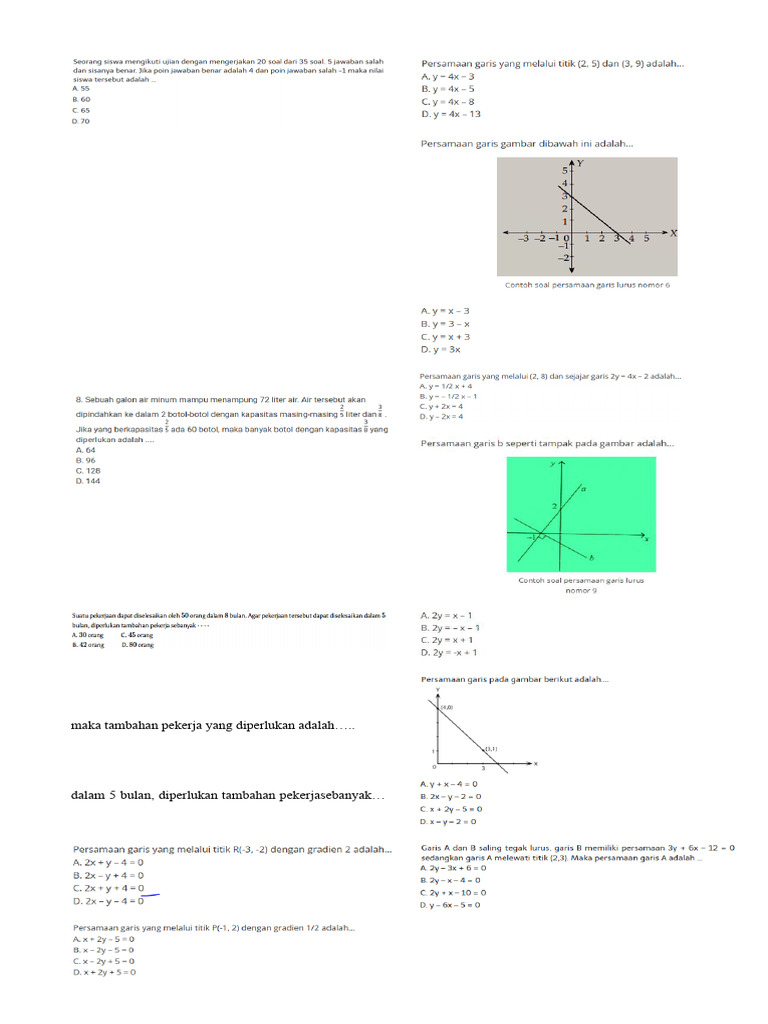 Latihan Soal MTK | PDF