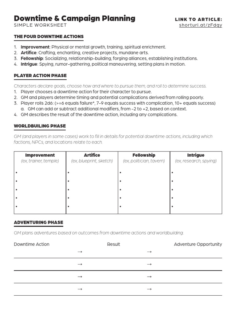 GRP-worksheet-downtime | PDF