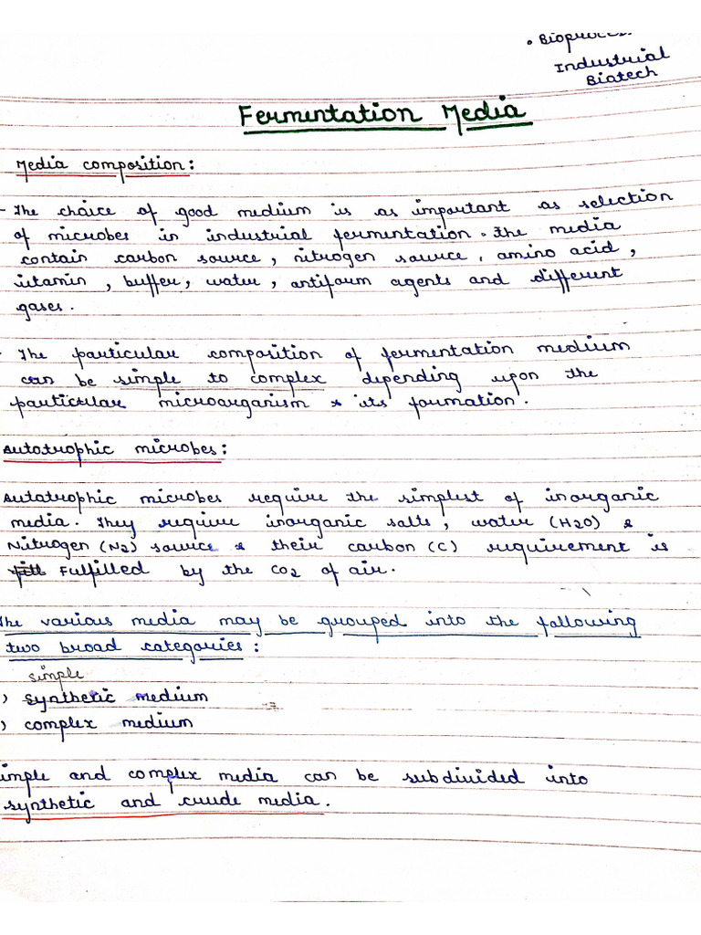 fermentation media (1) | PDF