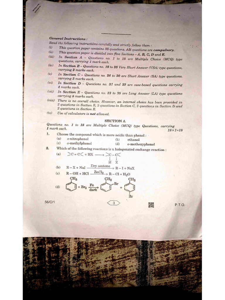 Class 12th Deepanshu Test | PDF
