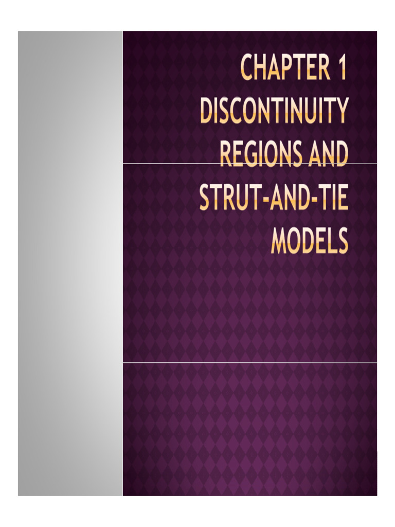Chapter 1-Strut-and-Tie Model | PDF | Beam (Structure) | Stress (Mechanics)