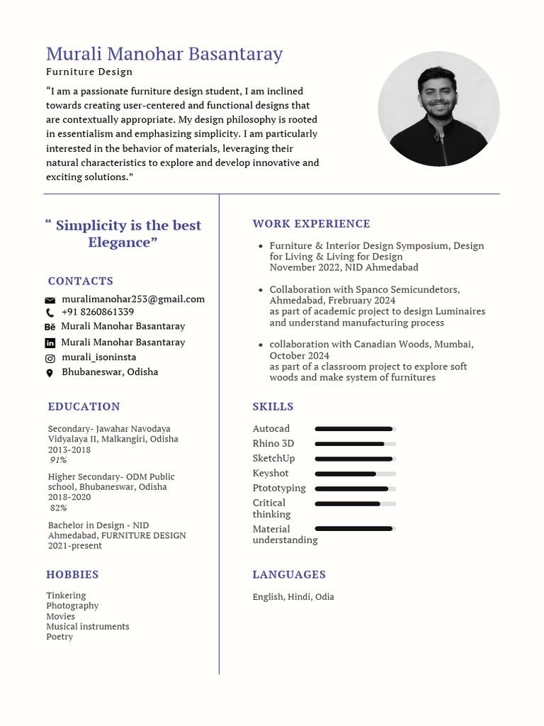 CV Murali Manohar | PDF