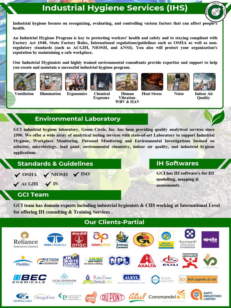 Industrial Hygiene Services - (IHS) - FINAL | PDF | Occupational ...